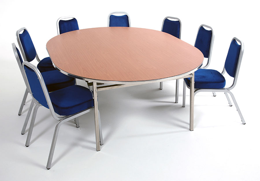Easylift Lightweight Oval Boardroom Folding Table